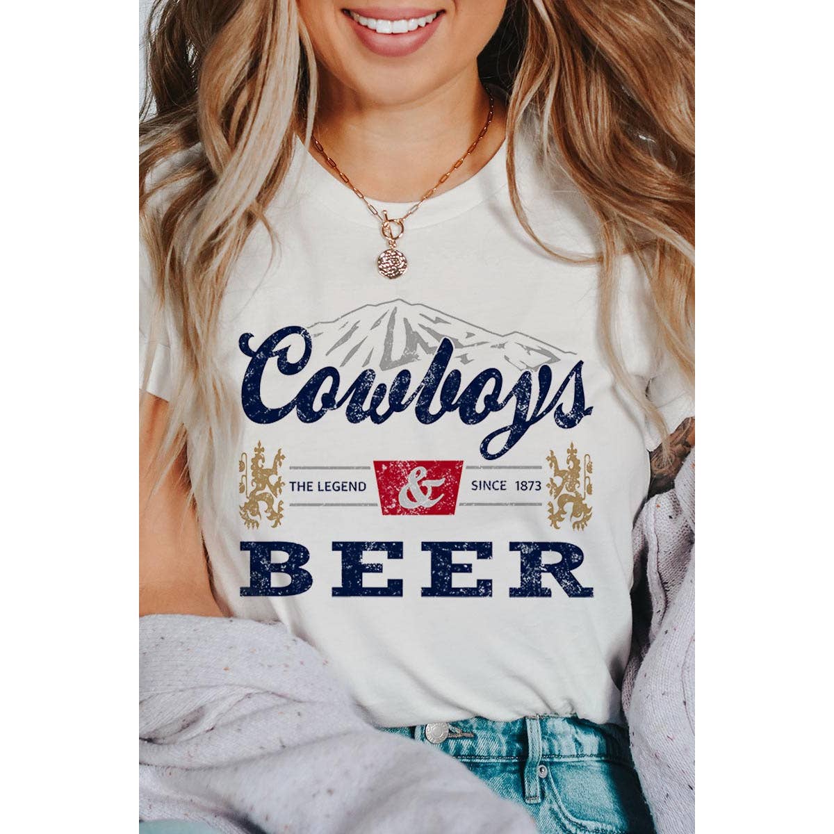 COWBOYS & BEER UNISEX SHORT SLEEVE – Rodeo Republic